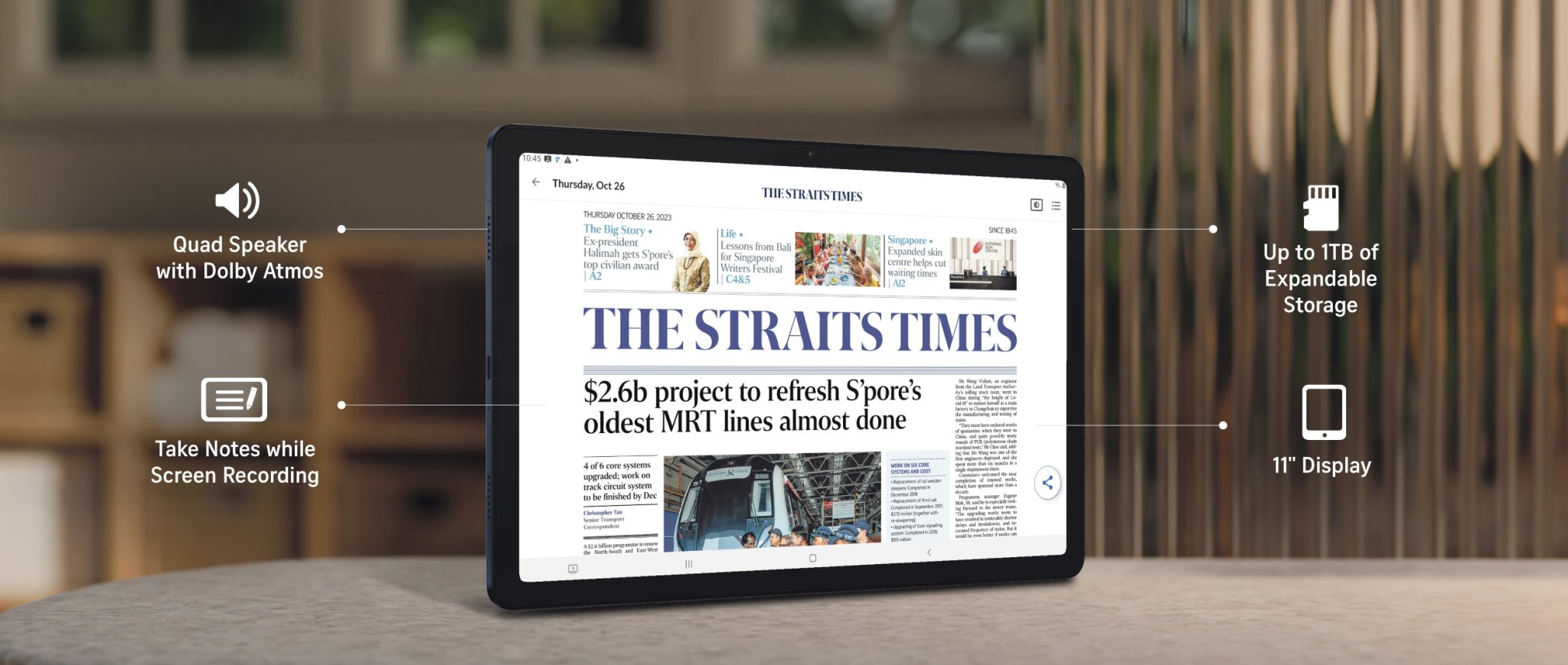 The Straits Times News Tablet - SPH Newspapers - Straits Times ...